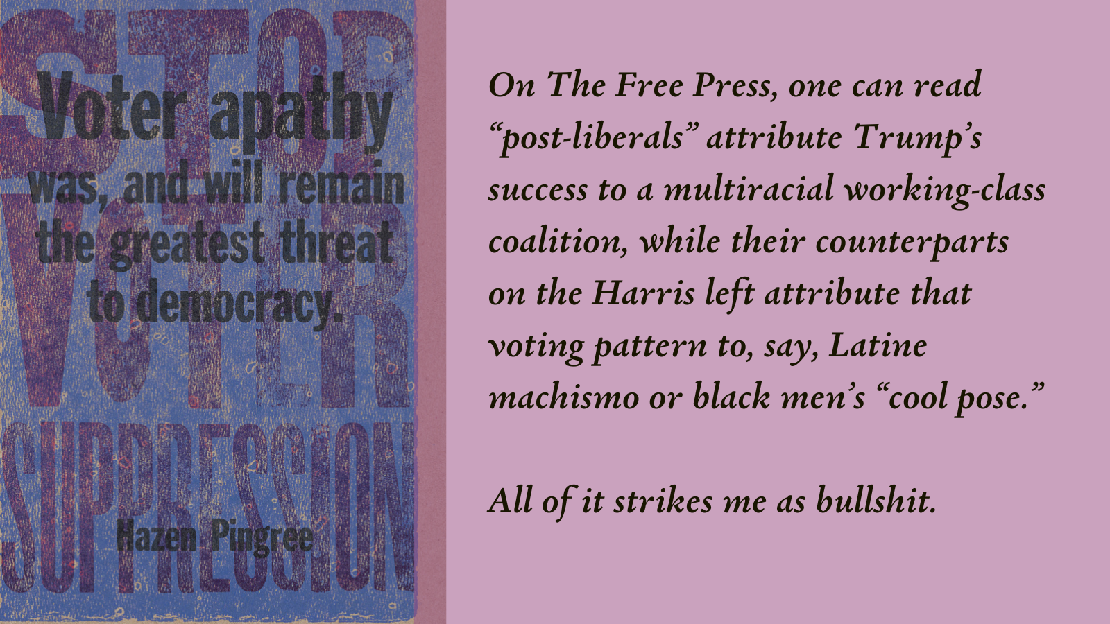 Democracy Is For Losers - Liberties