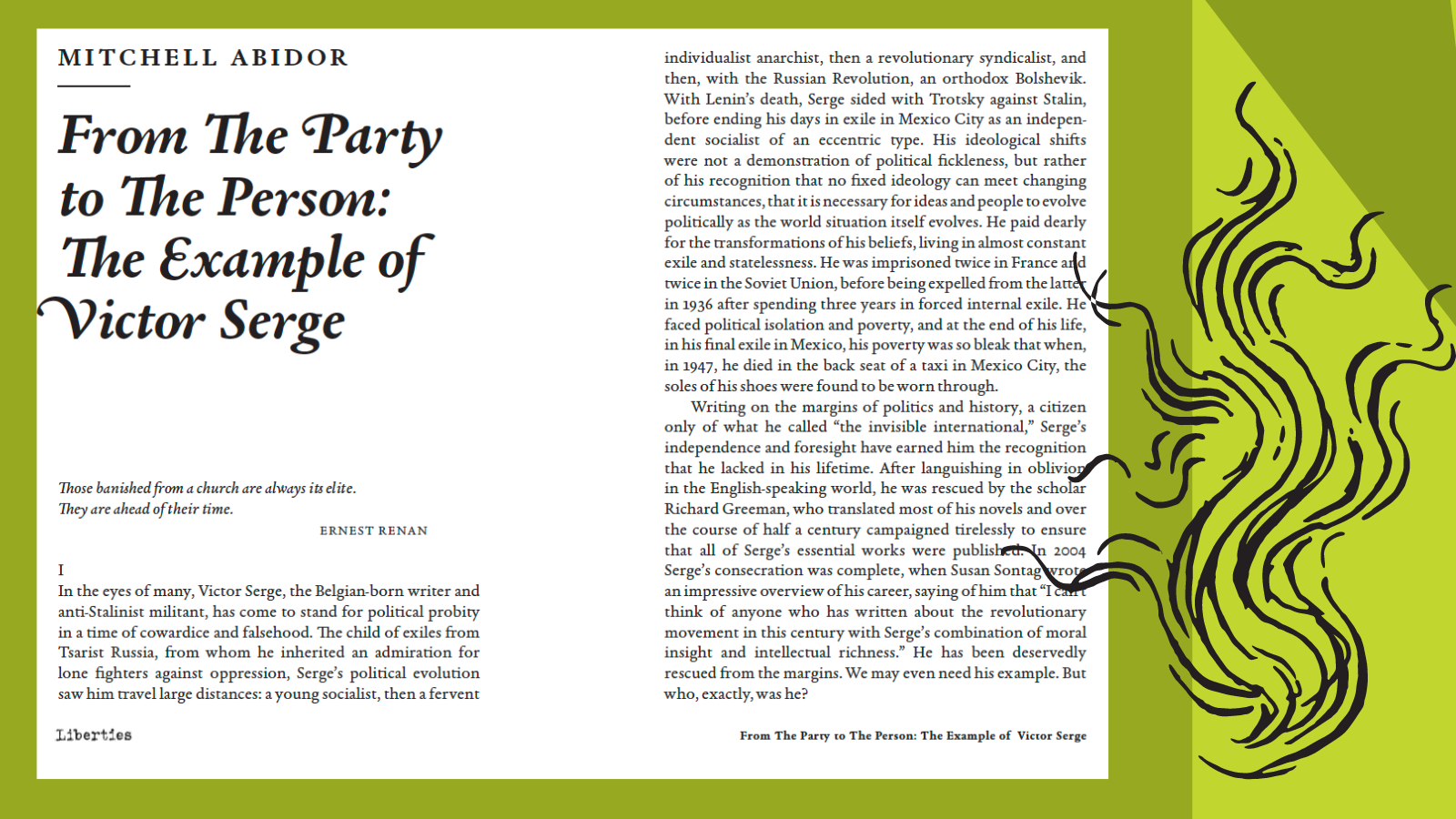 From The Party to The Person: The Example of Victor Serge - Liberties